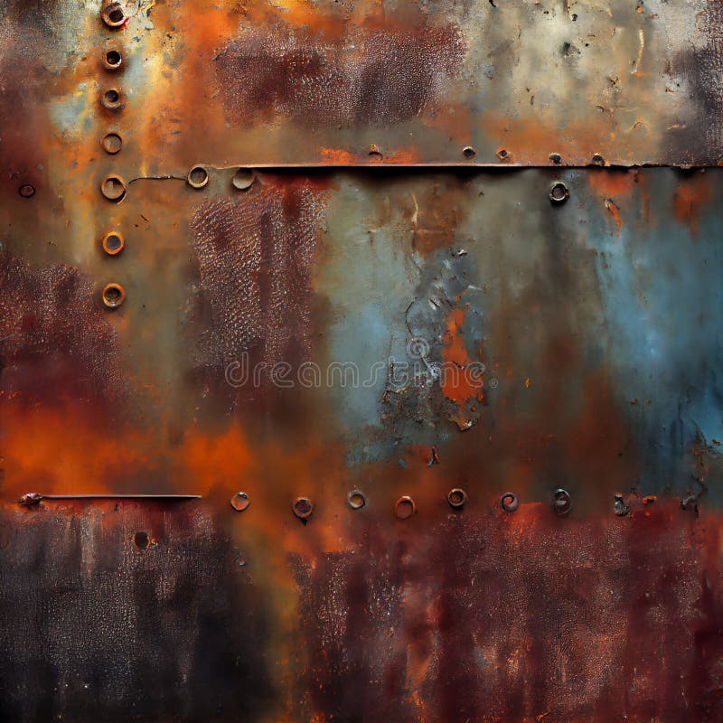 Rusty metal texture stock illustration. Illustration of rivet - 272370751