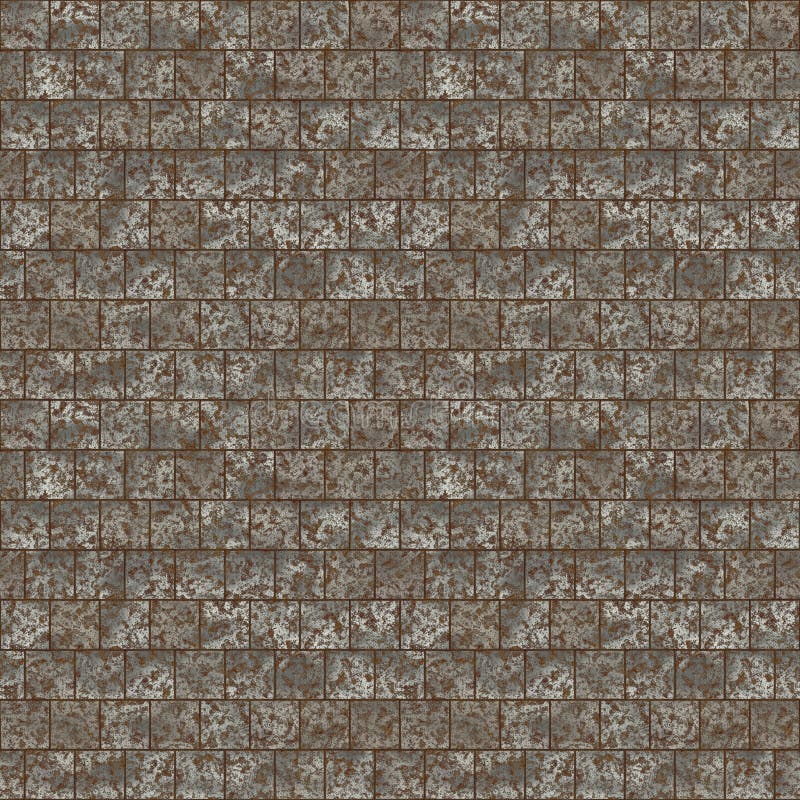 Rusty metal tiles stock illustration. Illustration of steel - 11480738
