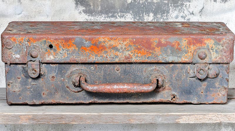 Rusty Metal Toolbox Wood Textured Wall Background Stock Photos - Free ...