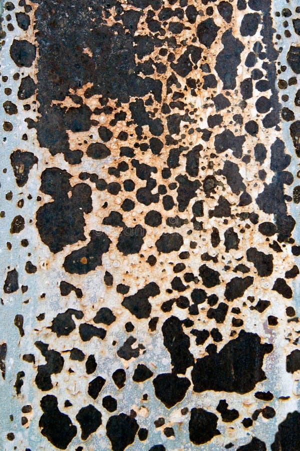Rusted Stains on Steel Water Tank on Background. White Stock Photo ...