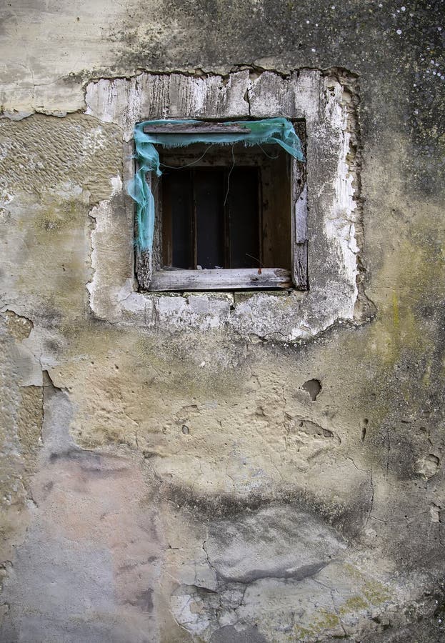 Window with rusty bars stock photo. Image of building - 215329338