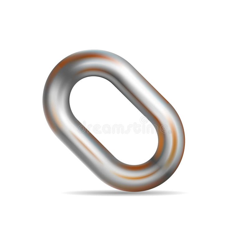 Rusty Metalic Chain Vector Illustration Stock Vector - Illustration of ...