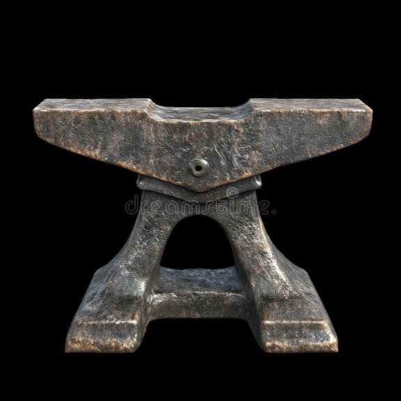 Rusty Metallic Anvil on a Transparent Background with Textured Surface ...
