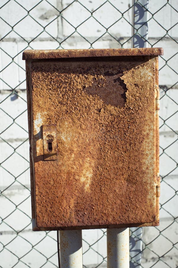 Old Rusty Metallic Background on the Street in Winter Stock Photo ...