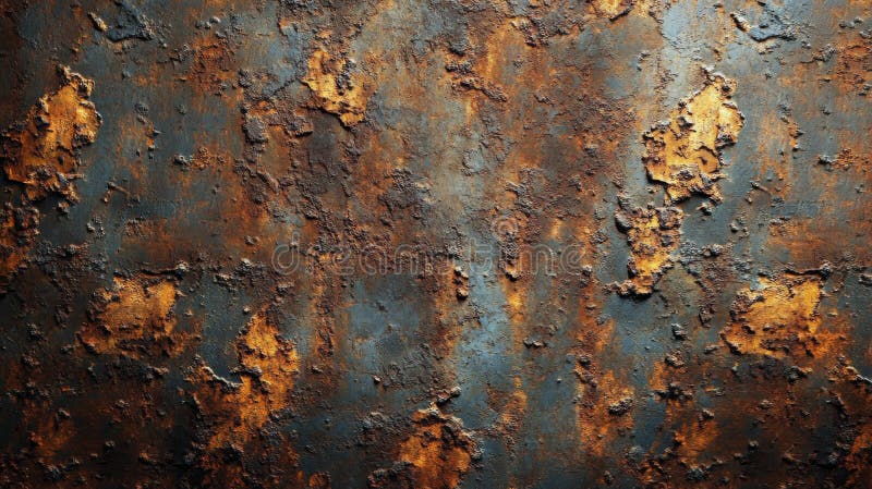 Rusty Metallic Surface with Textures and Colors Observed in Natural ...