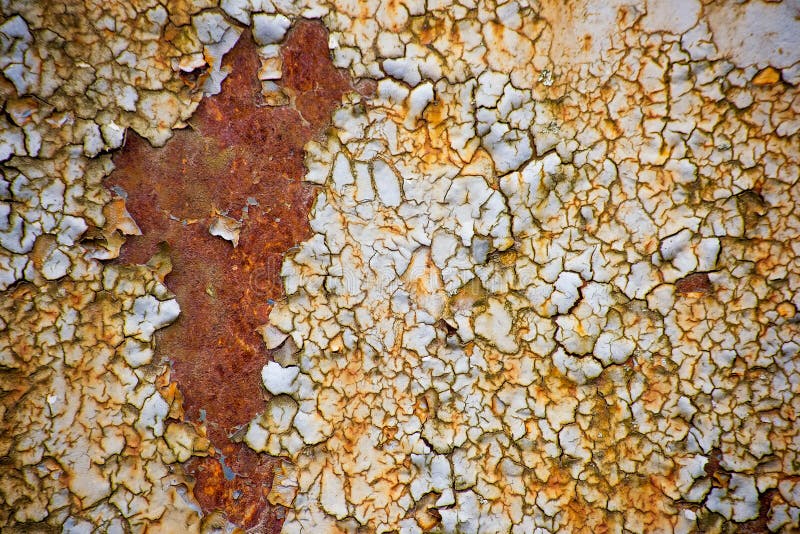 Rusty Metallic Texture with Peeling Paint Stock Image - Image of retro ...