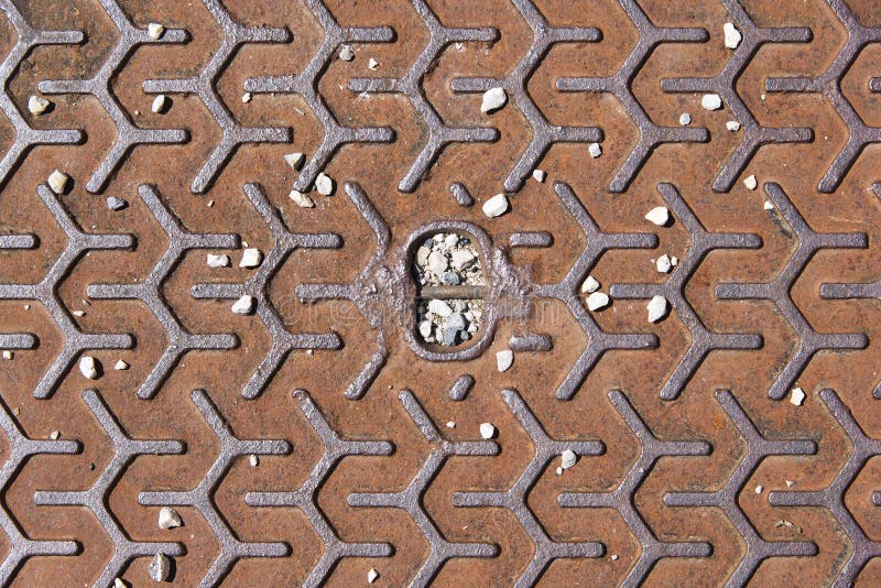 Rusty Metallic Textured Surface with Pebbles Stock Photo - Image of ...