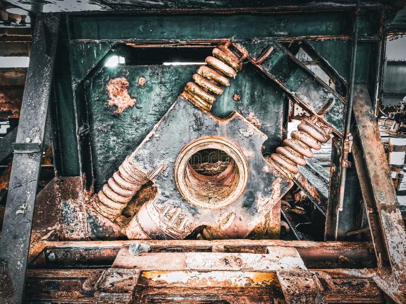 The Rusty Middle Part of the Suction Cup Stock Photo - Image of suction ...