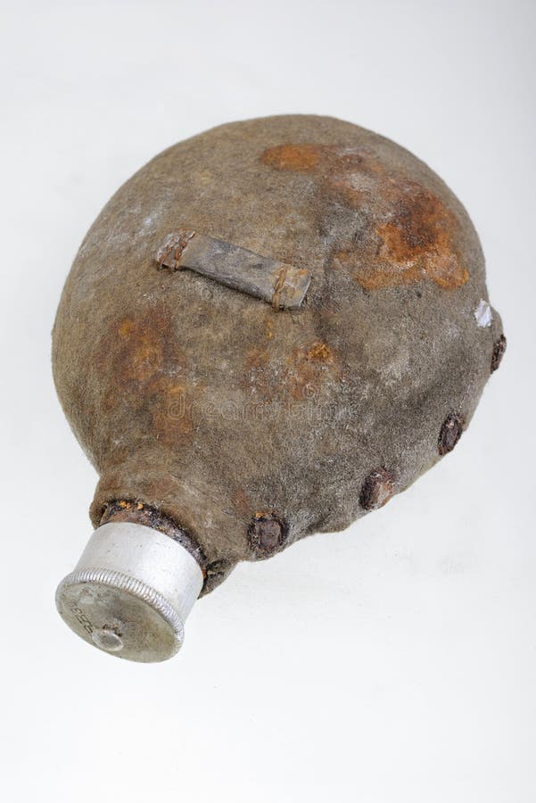 Rusty military flask stock photo. Image of envelope, container - 78633040