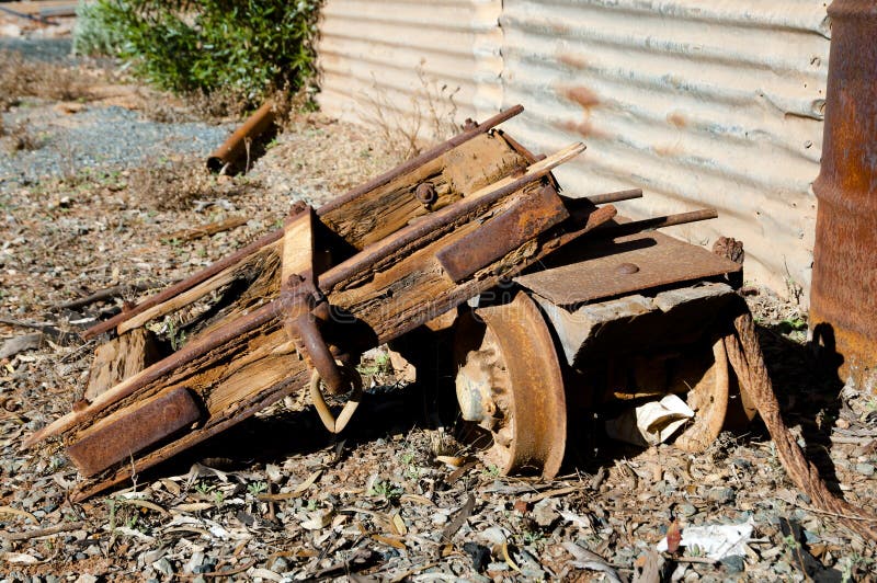 Rusty Mining Equipment stock image. Image of decay, wood - 96065331