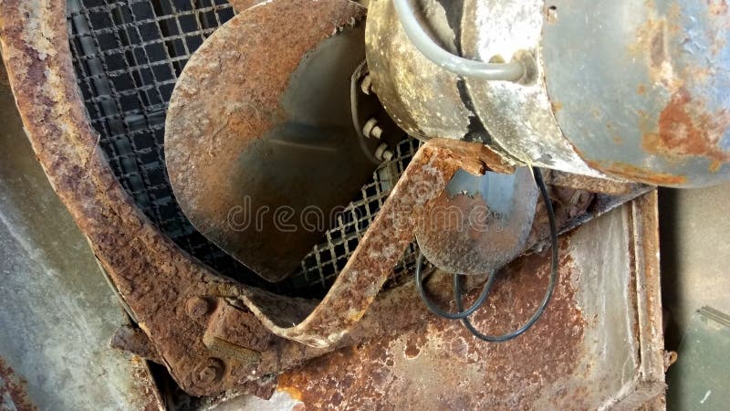 Rusty Motor Fan stock image. Image of order, industry - 111581447