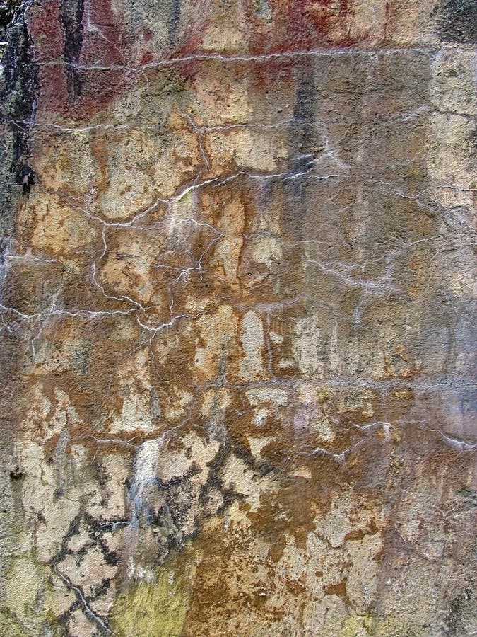Rusty and Multicolored Concrete Wall Texture Stock Image - Image of ...