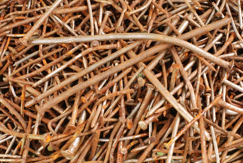 Rusty nails stock image. Image of rusty, equipment, full - 3057963