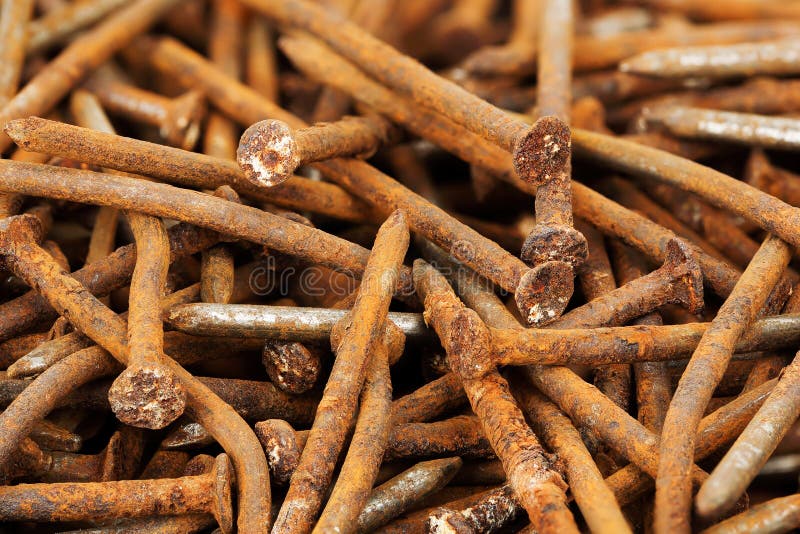 Rusty nails stock photo. Image of grunge, corroded, background - 83002940