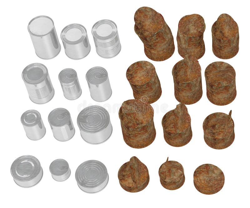 Illustration of rusty can stock illustration. Illustration of drawing ...