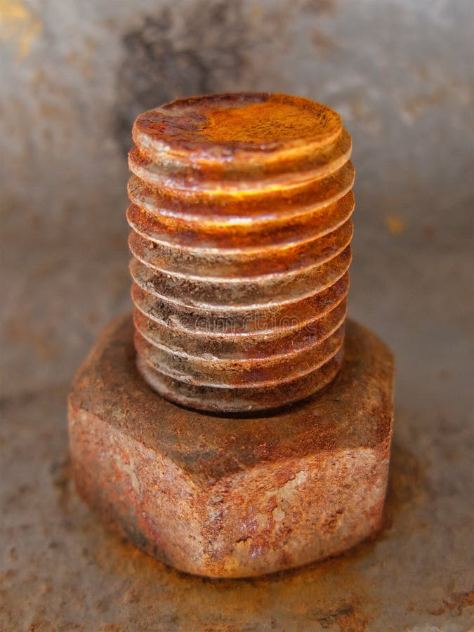Rusty nut stock image. Image of gray, obsolete, close - 10465467