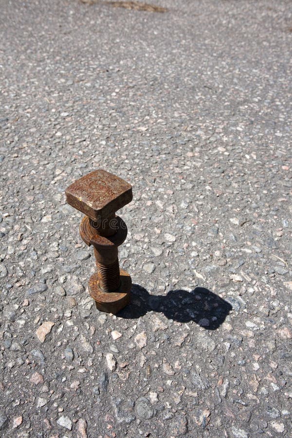 Rusty nut and bolt stock image. Image of gound, corrosion - 196594353