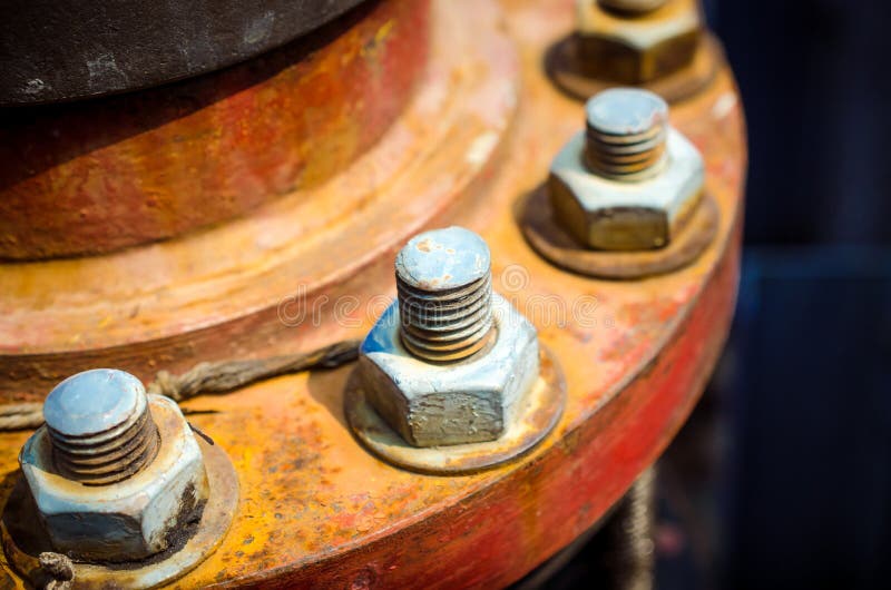 Rusty Nut and Bolt, Selective Focus Stock Image - Image of rust, iron ...