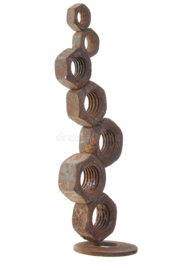 Rusty nuts stock photo. Image of repair, macro, construction - 27030166