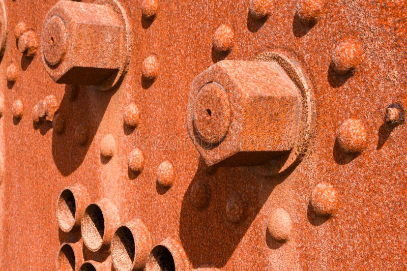 Boiler Rivets stock photo. Image of rust, stong, solid - 3049730