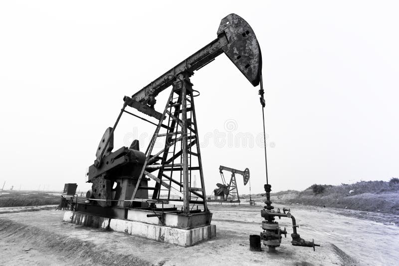 Rusty oil pump stock photo. Image of production, platform - 27688168