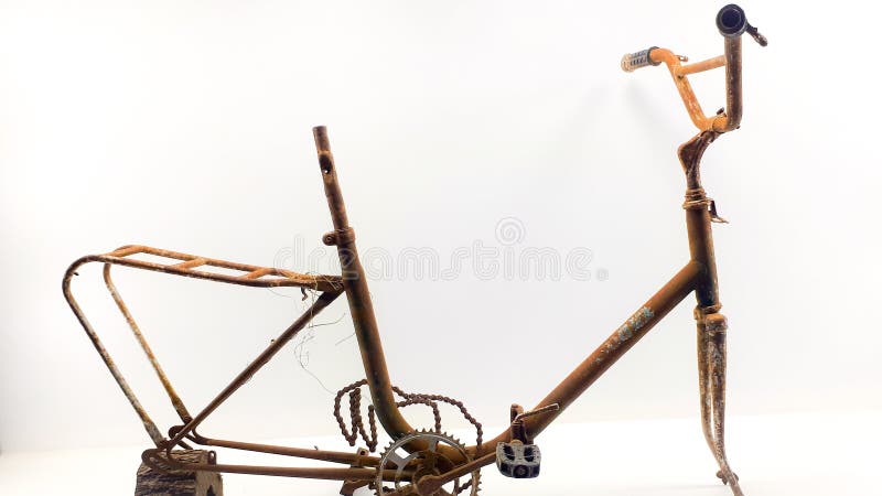 Rusty Old Bicycle, Ready To Be Restored Stock Image - Image of restored ...