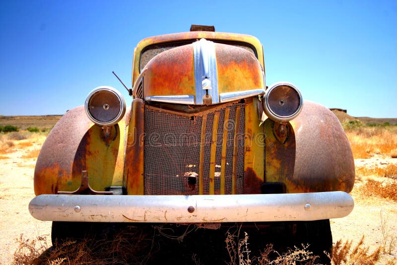 Rusty Old car stock image. Image of brown, africa, rusty - 16542997