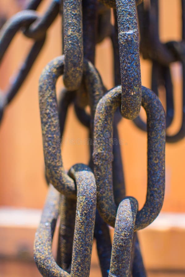Rusty old chain stock image. Image of shipnheavy, link - 126198365