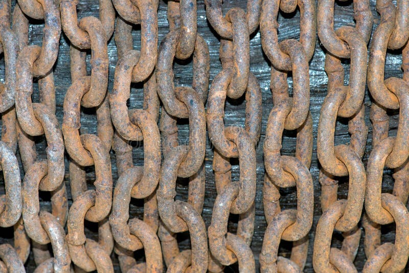 Rusty old chains stock photo. Image of bronze, closeup - 26904496