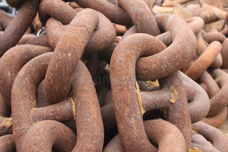 Rusty Old Chains stock photo. Image of close, chains - 39639442