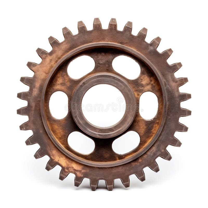Rusty Old Cog Wheel. Generative Ai Stock Illustration - Illustration of ...