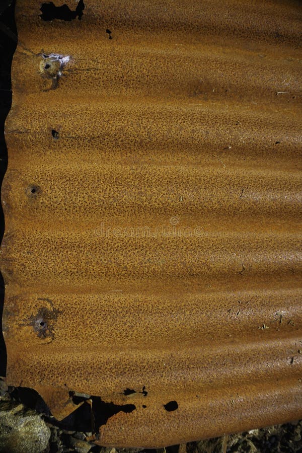 Rusty Old Corrugated Iron Junk Left Stock Image - Image of ...