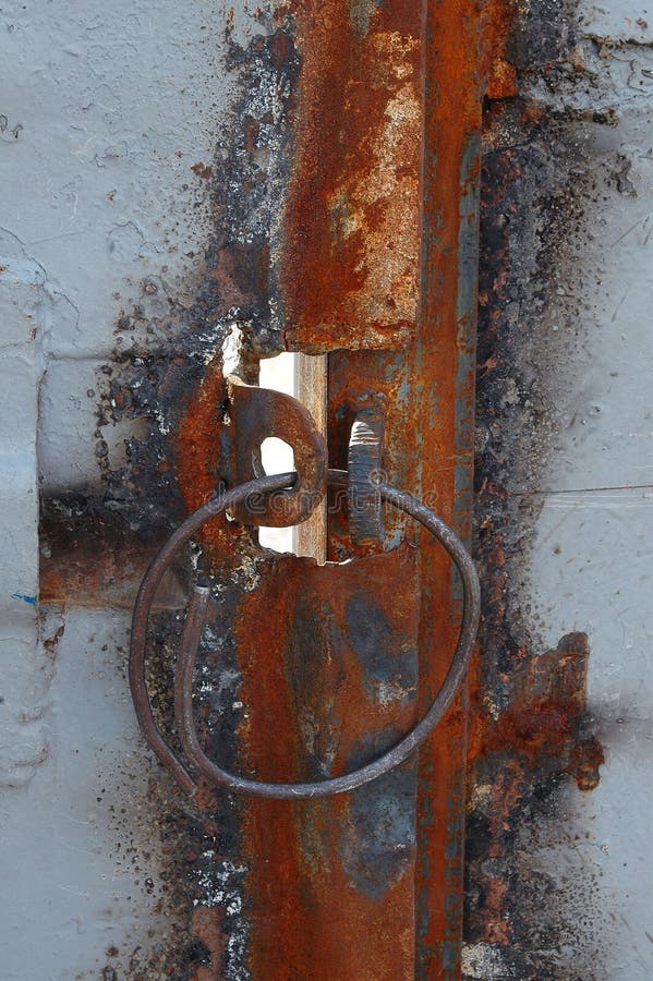 Rusty old door stock image. Image of black, heavy, metal - 88140729