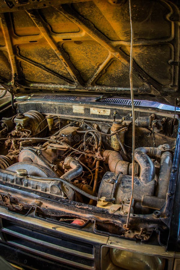 Rusty old engine stock photo. Image of automotive, repair - 60961760