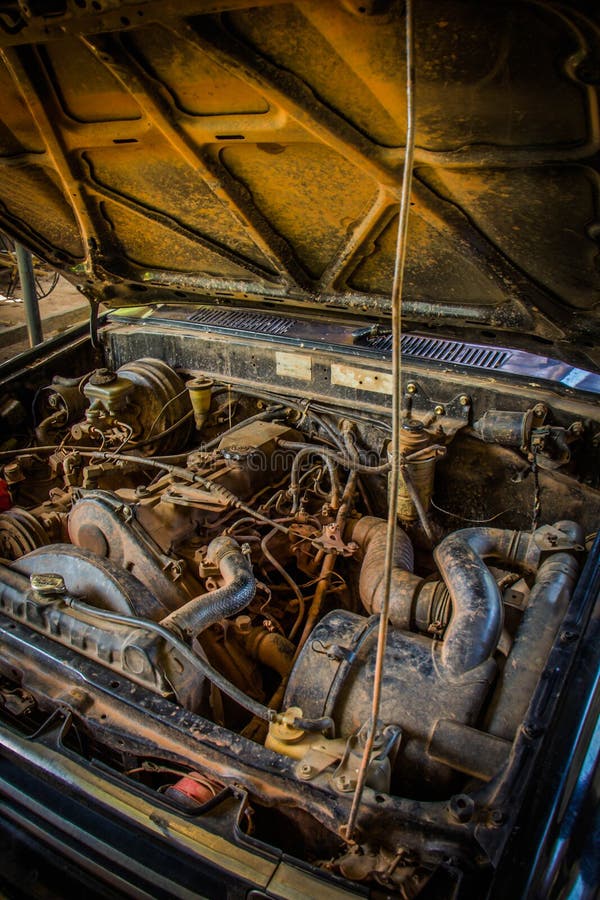 Rusty old engine stock photo. Image of cylinder, gear - 60961806