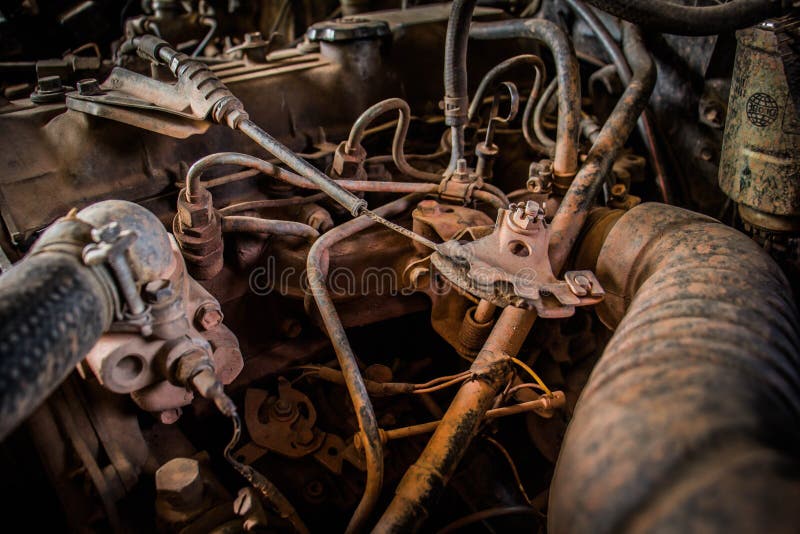 Rusty old engine stock photo. Image of technology, repair - 60965132