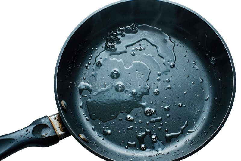 Rusty Old Frying Pan Isolated on White Background. Vintage Kitchenware ...