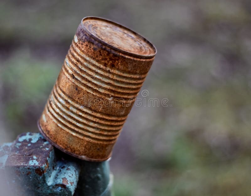 Rusty old jar close up. stock image. Image of seafood - 220241281