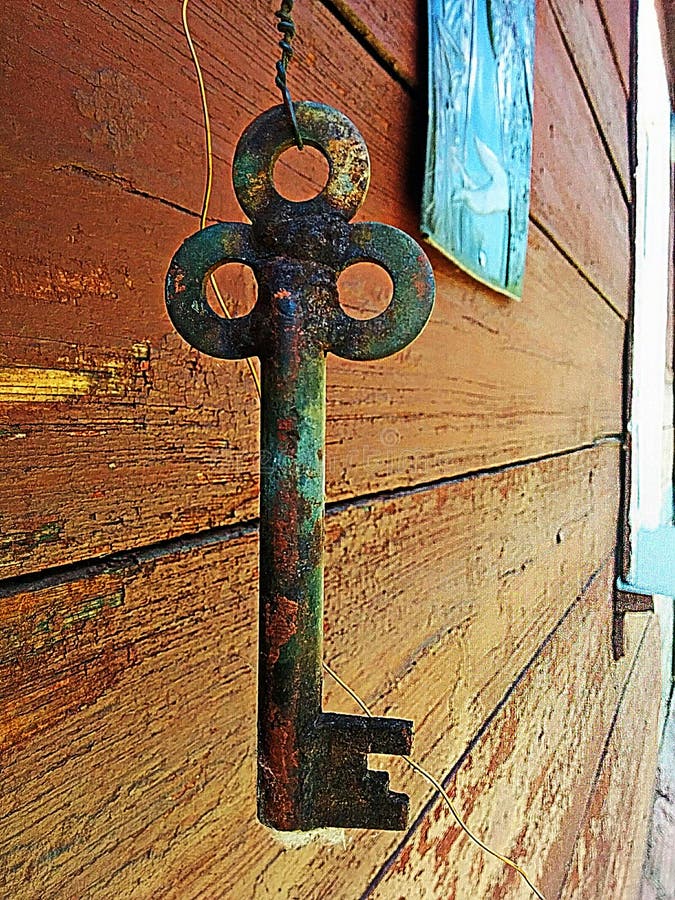 Rusty old key stock image. Image of corrosion, structure - 94433669