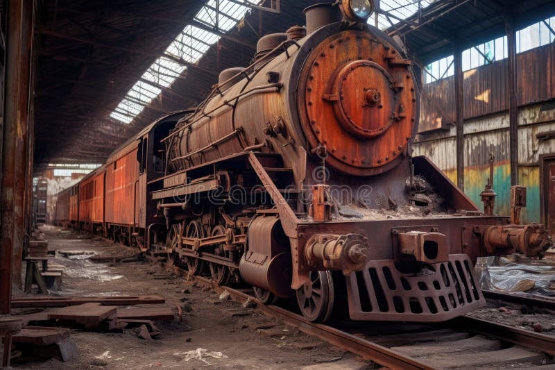 Rusty Old Train Stock Illustrations – 754 Rusty Old Train Stock ...