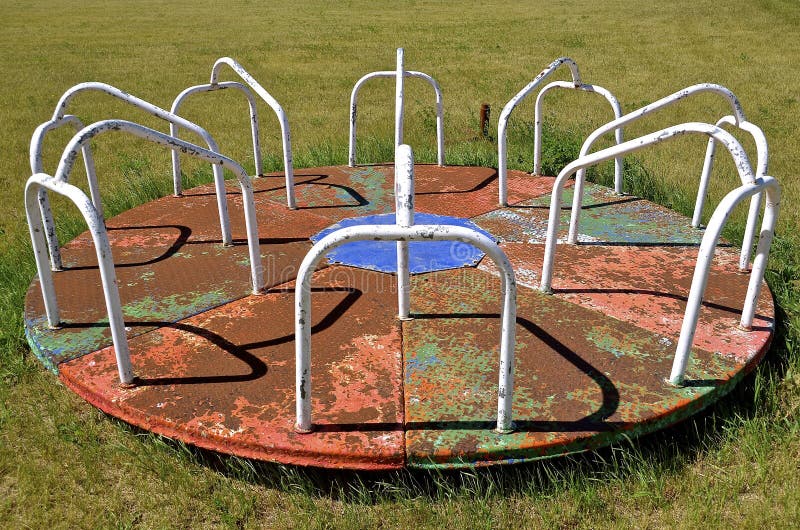 Old Fashioned Playground Merry Go Round Stock Photos - Free & Royalty ...