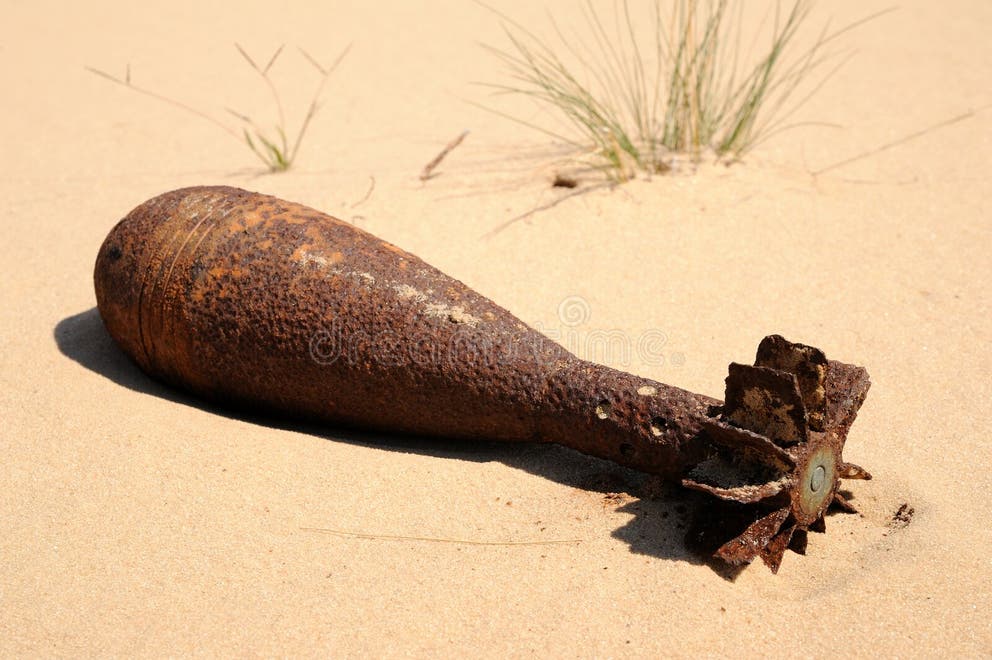 Rusty old mine stock image. Image of missile, rust, military - 20918787