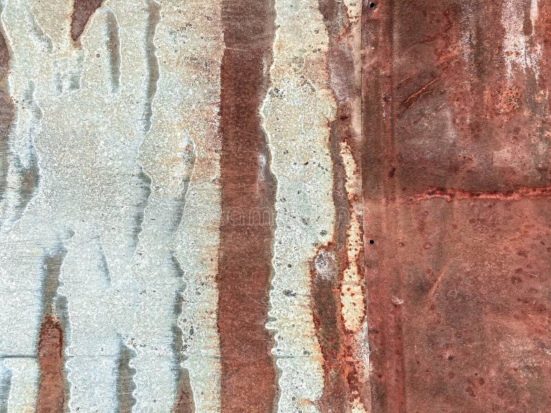 Rusty, Old, Patchy Texture. Rust Covered the Metal Door. Signs of ...