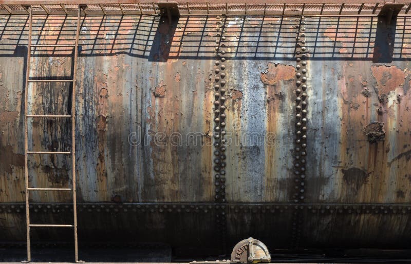 Rusty Old Railway Fuel Carriage Stock Photo - Image of tank, rust: 85512092