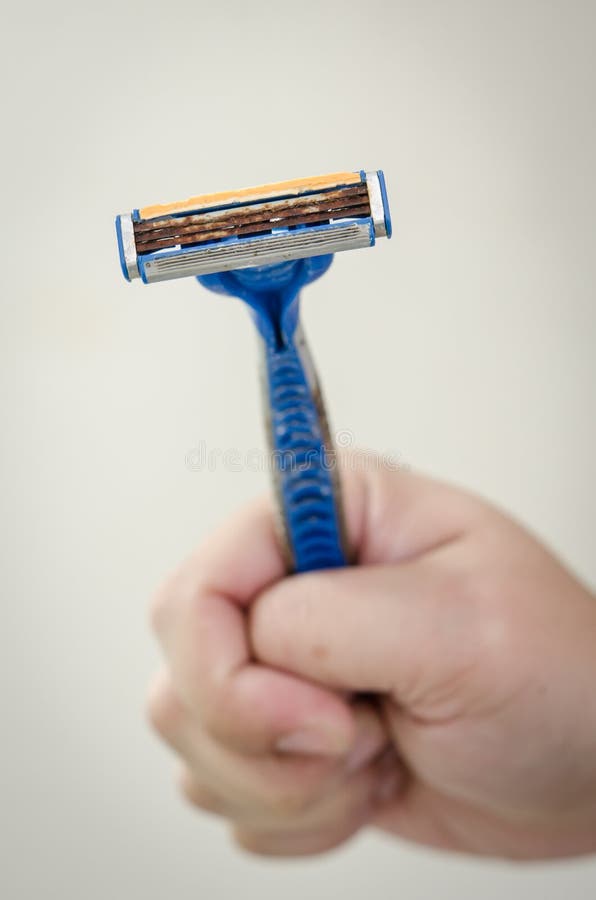 Old rusty razor blade stock image. Image of steel, iron - 21269077