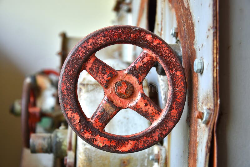 Rusty Old Safety Shut Off Valve Stock Photo - Image of pipe, shut ...
