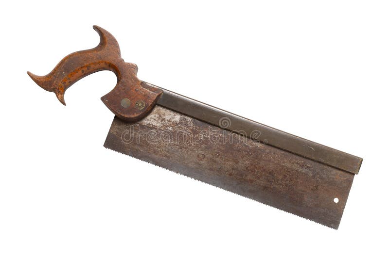 Vintage Small Tenon Back Saw Stock Image - Image of sawing ...
