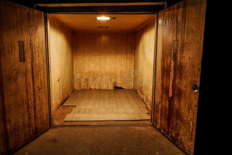 Vintage old elevator stock photo. Image of urban, architecture - 99835008