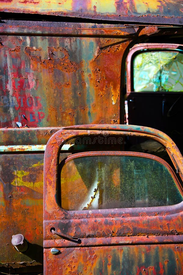 Rusty Old Truck Door stock photo. Image of scrap, corroded - 140809802