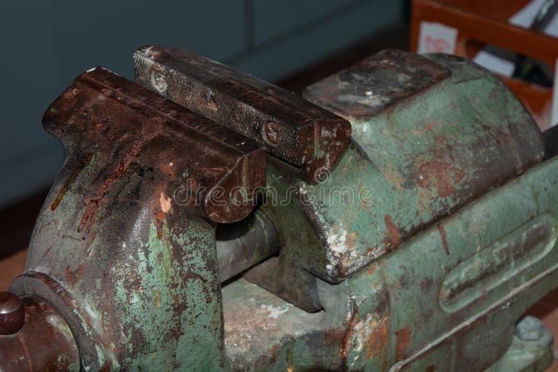 Rusty and Old Vice in a Factory Workshop in Germany Stock Image - Image ...